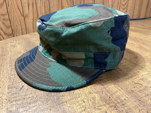 Propper Army Cap Hat Mens 7 1/8 Woodland Camo Ripstop Military Hot ...