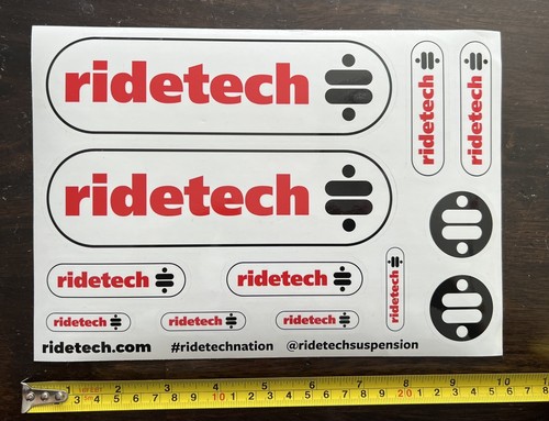 RIDETECH 1sheet/12pcs Sticker Decal imsa drags offroad hotrods vintage ...