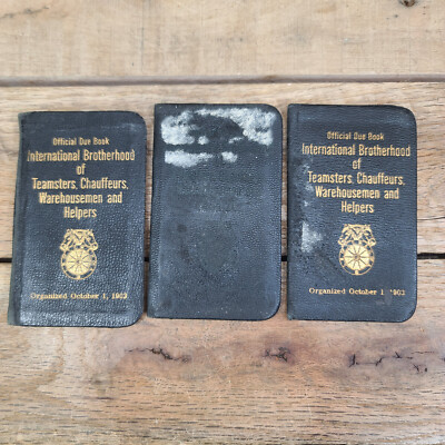 Vtg Used International Brotherhood of Teamsters Due Books Lot IB of TCW ...