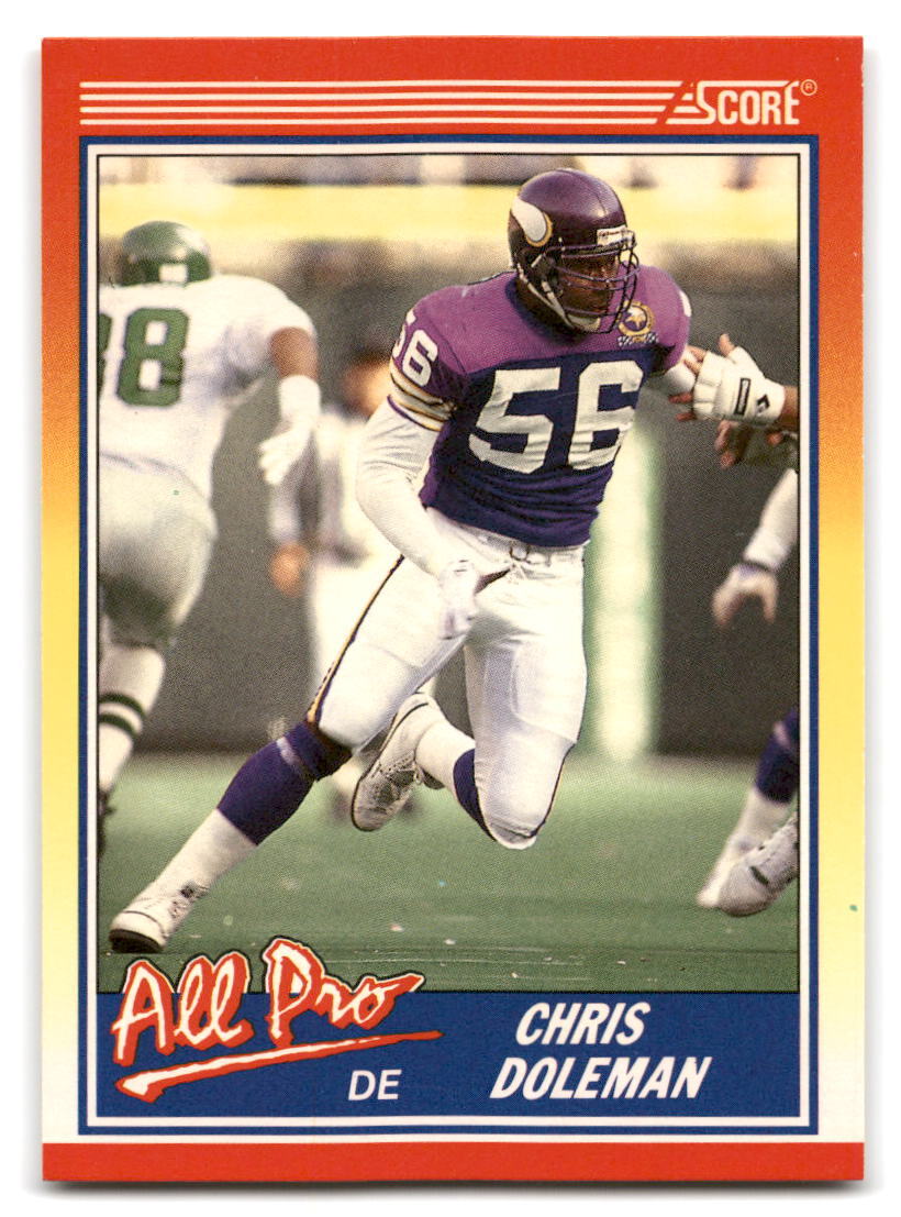 Chris Doleman 1990 Score #575 Minnesota Vikings FOOTBALL | eBay