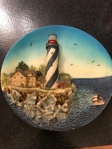 RARE Lighthouse plate decorative -estate sale find- SEE AD | eBay