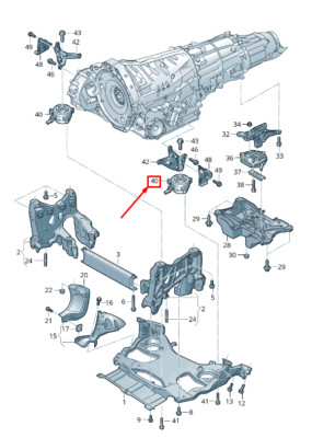 Audi Q7 4M Gummilager links Motor 4M0399151K NEU ORIGINAL | eBay