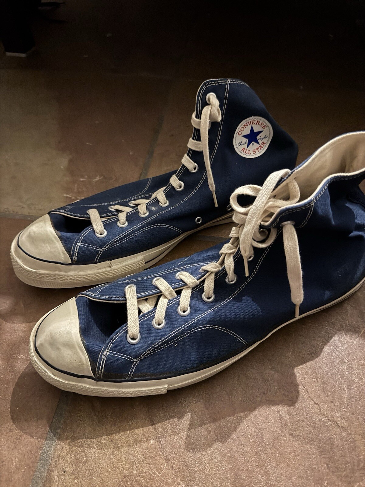 Converse 60s All Stars Blue Sneakers Shoes Made In USA Mid Tops Mens ...