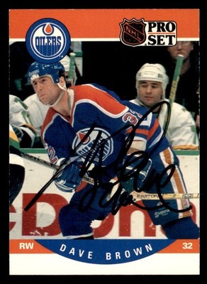 1990 Pro Set Hockey #440 Dave Brown Signed Autograph (no COA) | eBay