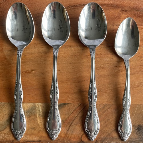 Oneida BOURBON SSS Soup Spoons + Teaspoon Stainless Set of 5 | eBay