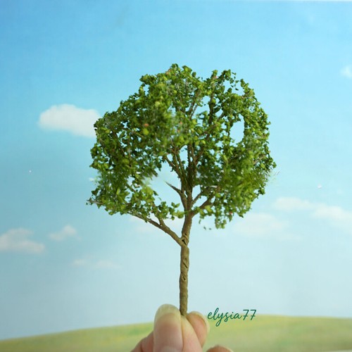 10PC 10cm HO/OO Scale Landscape Trees Miniatures Lot Garden Plants ...