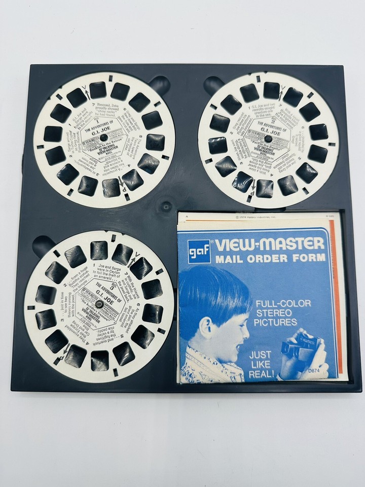 Vintage 1970s 12" G.I. Joe GAF talking View Master Reel Set (Rare) | eBay