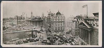 1928 CHANGING FACE OF DOWNTOWN LONDON Vintage PANORAMIC Photo | eBay