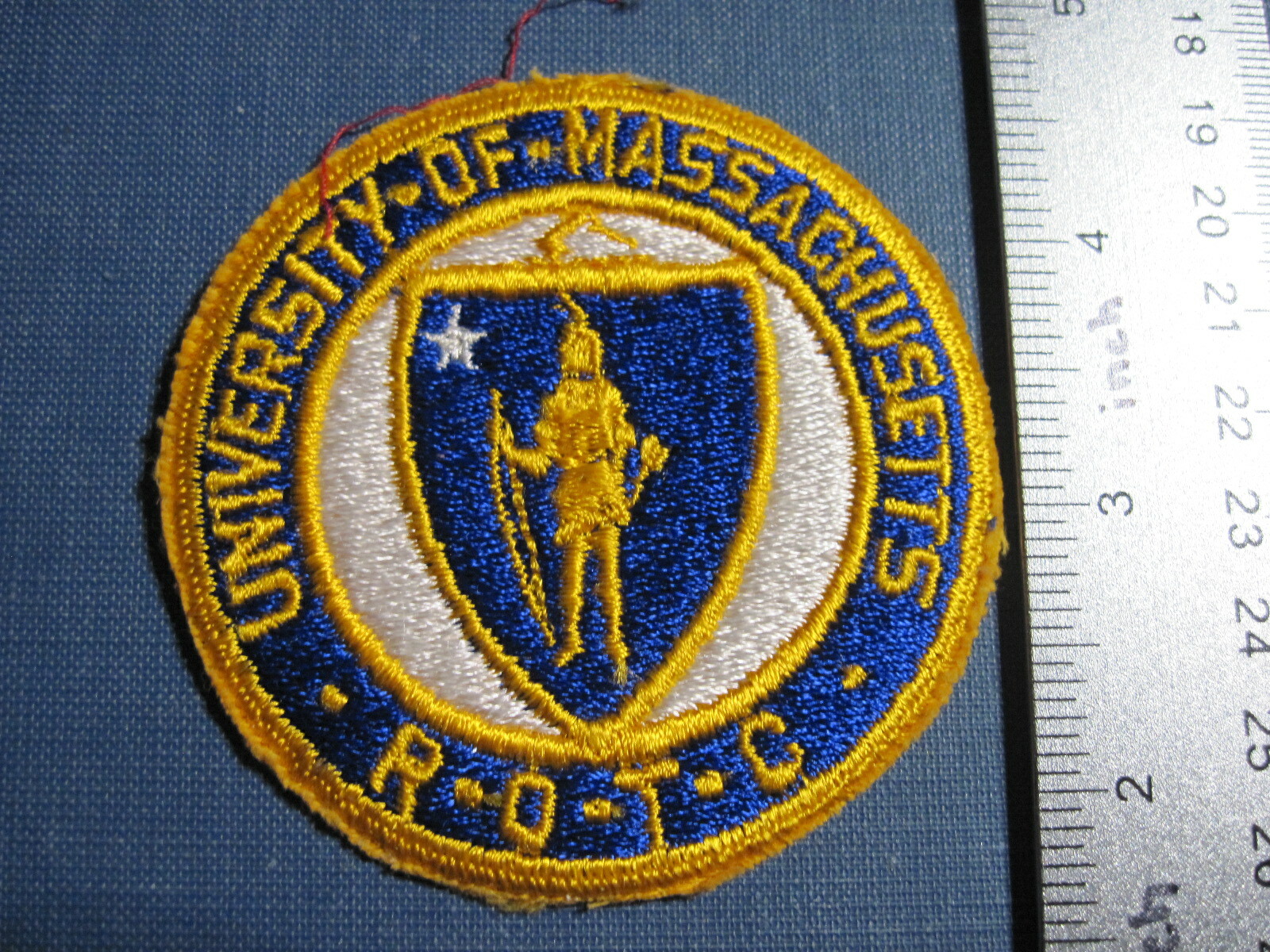 ARMY vintage Patch UNIVERSITY of MASSACHUSETTS ROTC Program Flying ...