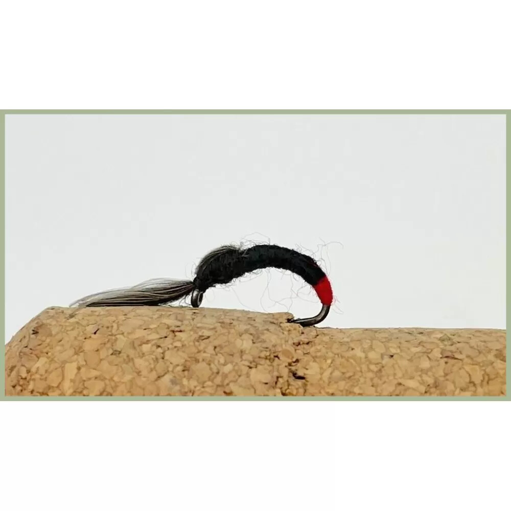 Black Shuttlecock Fly, Barbless. CDC Flies Emergers, Size Choice Trout ...