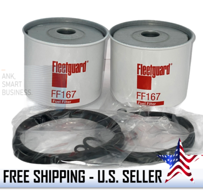 FLEETGUARD FF167 Fuel Filter (Replaces Perkins 26561117) (2 PACK) | eBay