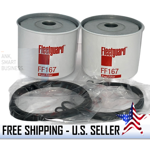 FLEETGUARD FF167 Fuel Filter (Replaces Perkins 26561117) (2 PACK) | eBay