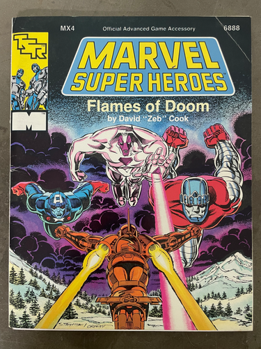 Flames of Doom MX4 Marvel Super Heroes RPG Module TSR 6888 Sentinels ...