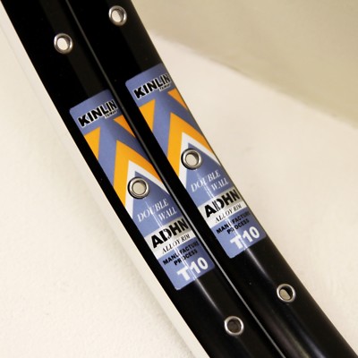 PAIR Kinlin 700C ADHN / MLD Black Alloy Rims (622) Vintage 32 36 40 ...
