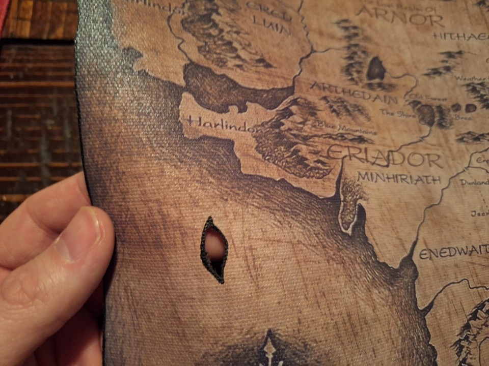 Middle Earth Map CANVAS ART PRINT Lord of the Rings, Hobbit! WEATHERED ...