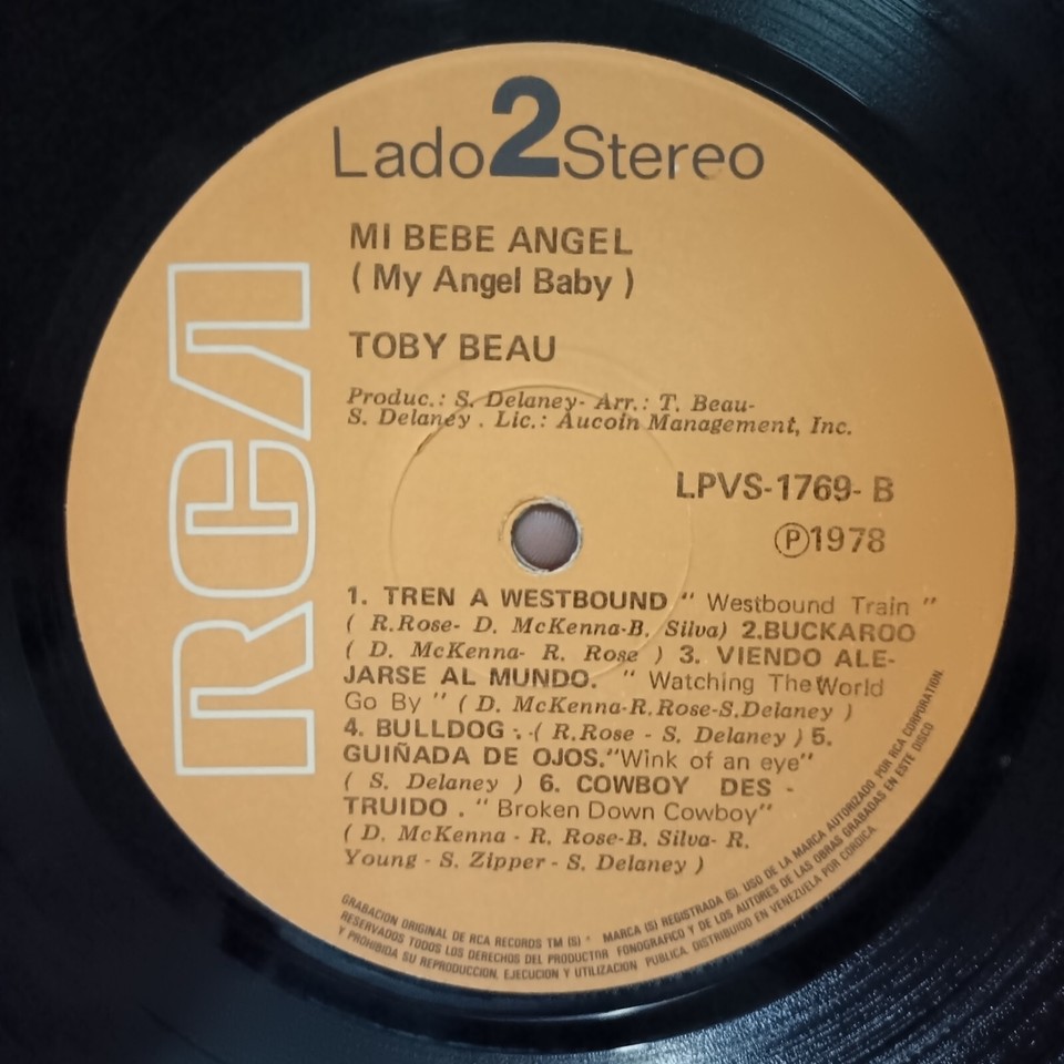 Toby Beau – My Angel Baby [1978] Vinyl LP Synth Pop Country Rock RCA ...
