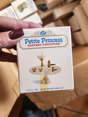 VINTAGE!! Petite Princess Salon Coffee Table Set 4433-9 100 NEW IN BOX ...