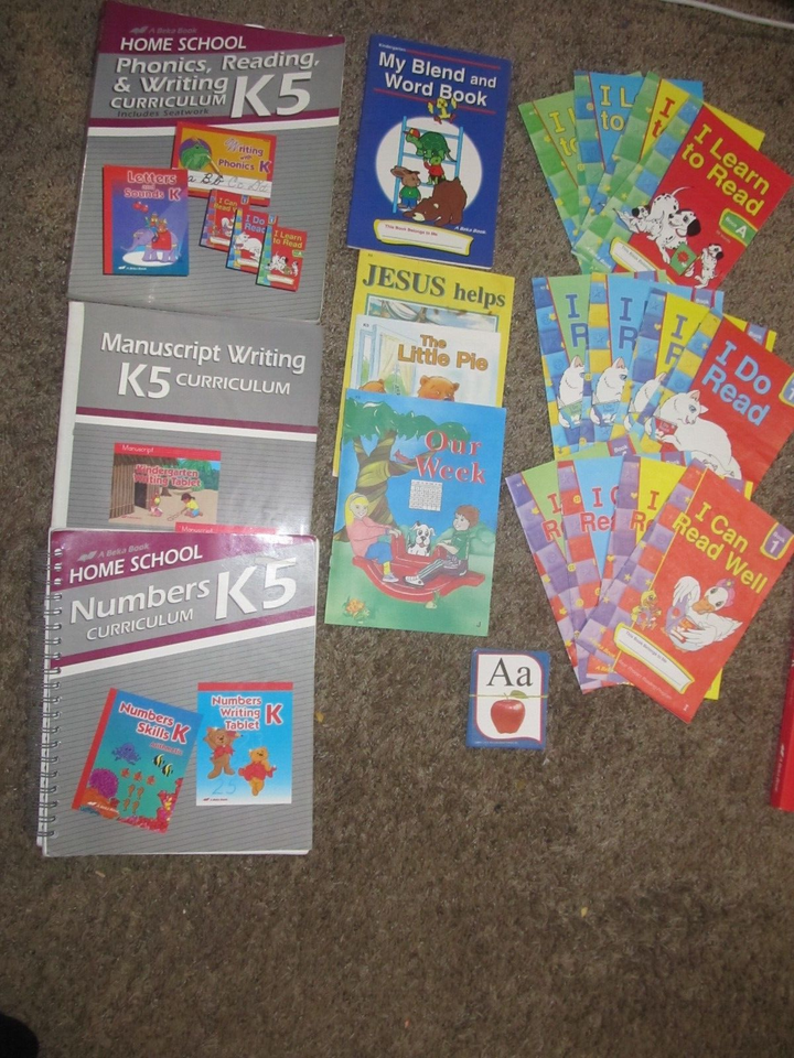 ABEKA K5 Kindergarten Phonics Reading Writing Curriculum Numbers ...