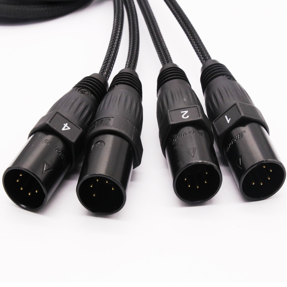 4 Channel 5-Pin XLR Male Female to Single Ethercon Audio Network Cable ...