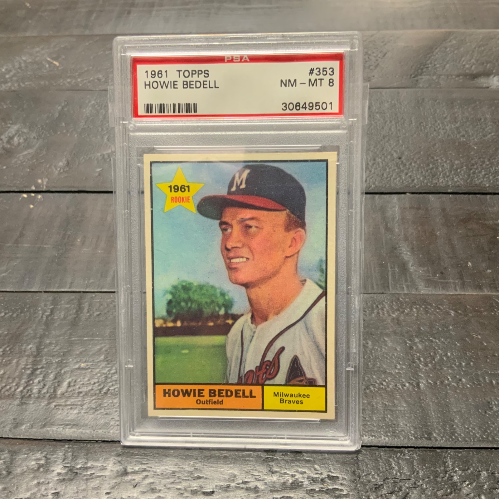 1961 Topps Howie Bedell #353 *Braves* PSA 8 NM-MT | eBay