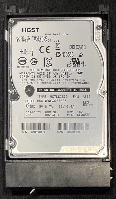 EMC Isilon 600GB 10K 2.5" SAS Hard Drive for S200 403-0078-01 for sale ...