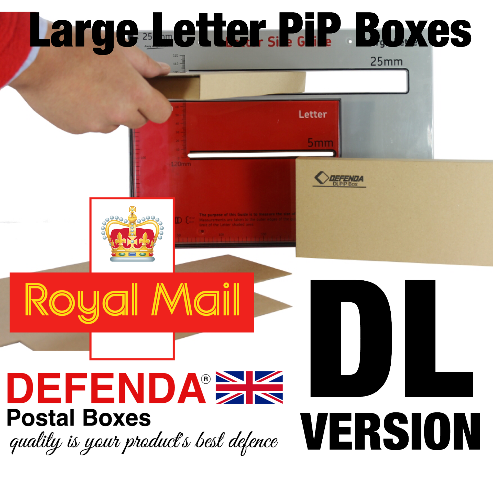 DL Royal Mail Large Letter PIP Cardboard POSTAL Shipping Posting BOXES ...