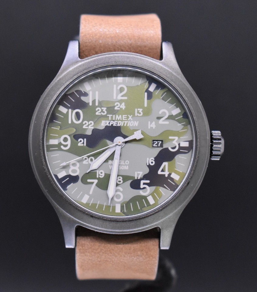 TIMEX Expedition Scout Camouflage Watch Men 43mm Date 50M TW4B06600 NEW ...