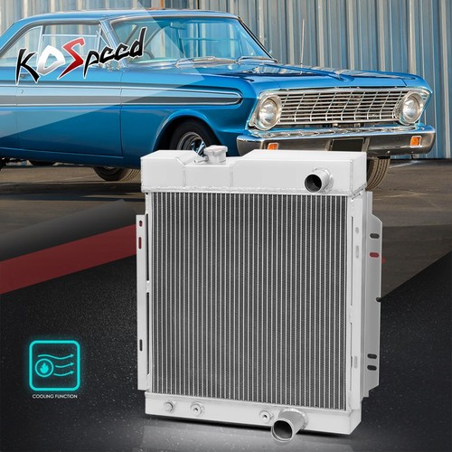 3-Row Full Aluminum Racing Radiator for 63-66 Ford Falcon Mustang ...