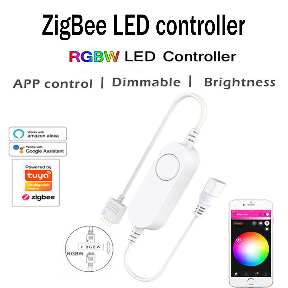 TUYA Zigbee Smart Life APP Led Dimmable Controller Voice for RGB RGBW ...