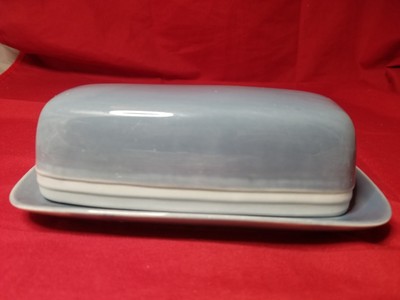 Vintage Oneida Butter Dish Blue Hombre Ceramic Dated 1998 D1 | eBay