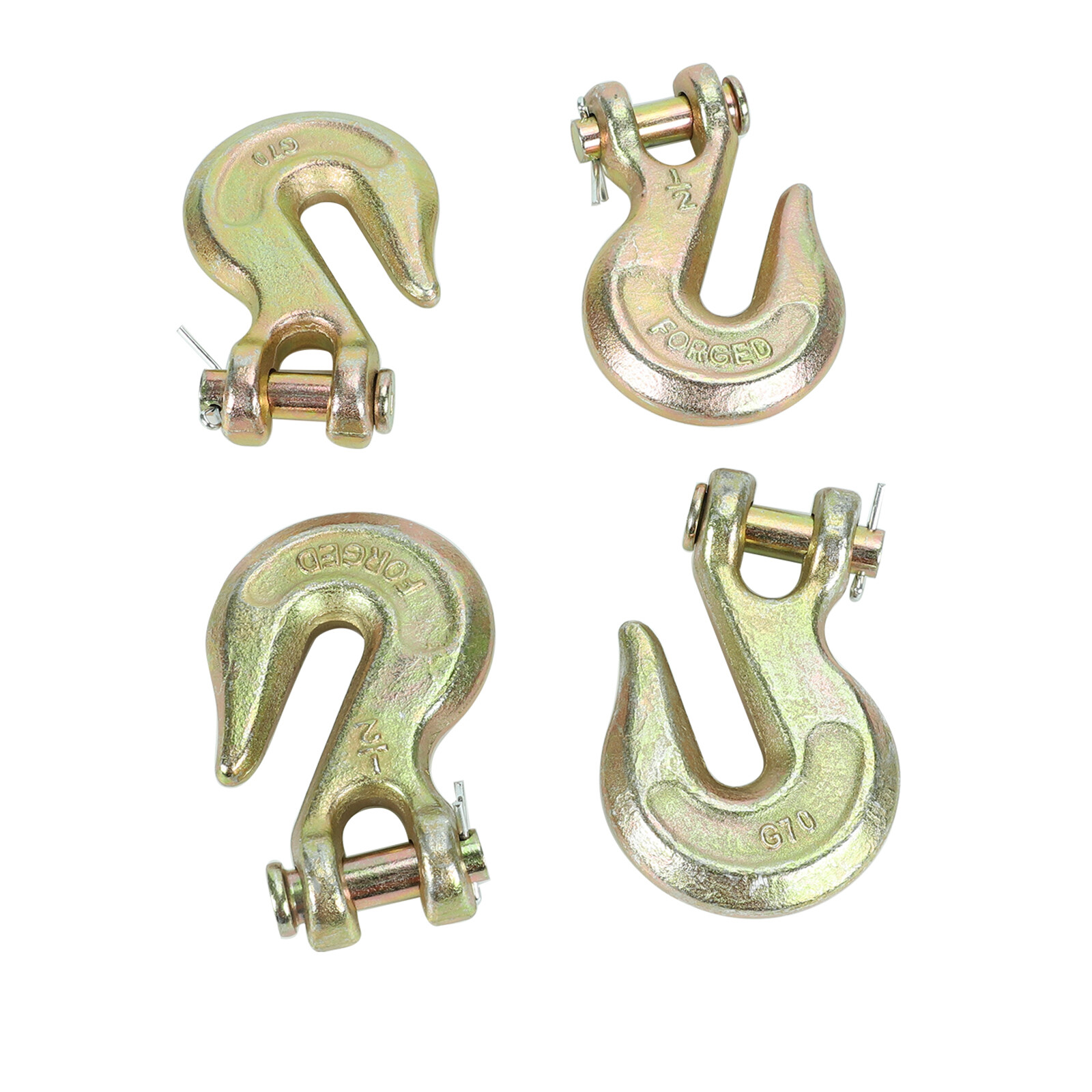 G70 1/2" Clevis Grab Hooks Wrecker Tow Chain Flatbed Truck Trailer Tie ...