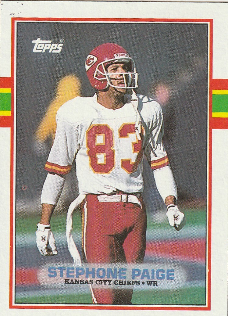 FREE SHIPPING-MINT-1989 Topps Stephone Paige #359 CHIEFS PLUS BONUS ...