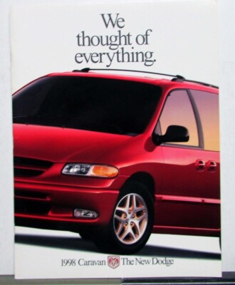 1988 Dodge Caravan Colors Domensions Models Accessories Sales Brochure ...