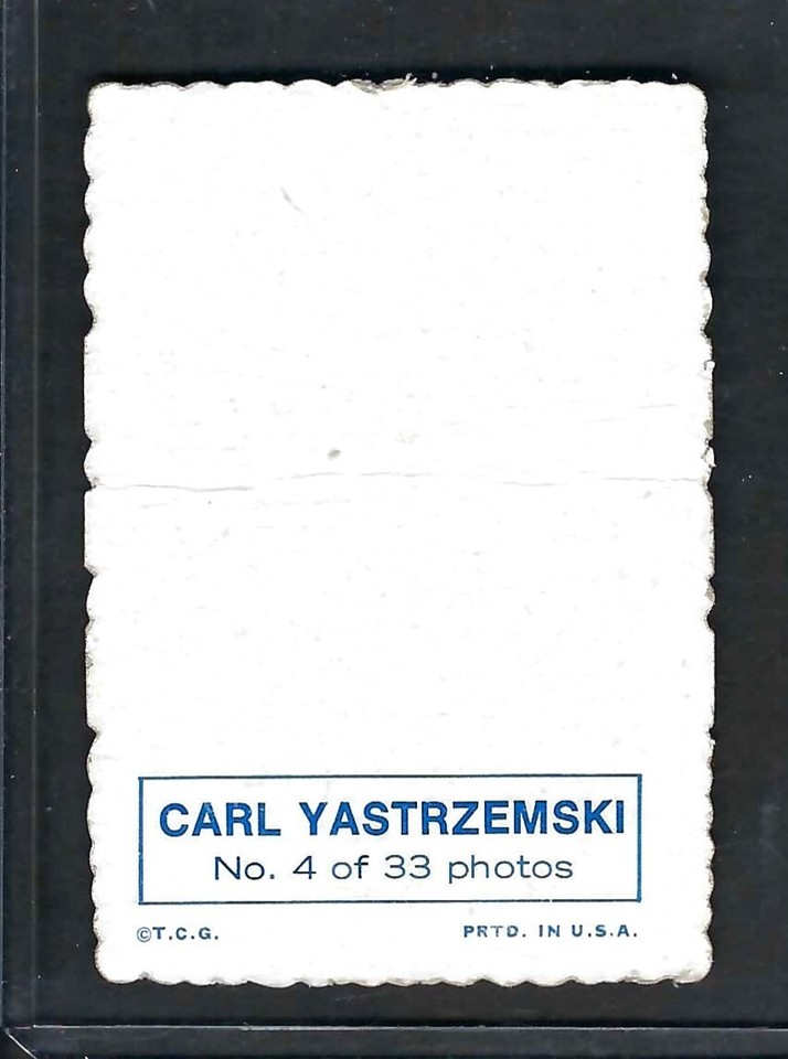 1969 Topps Deckle Edge # 4 Carl Yastrzemski HOF Boston Red Sox B ...