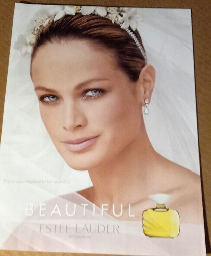 2002 print ad page - Estee Lauder Beautiful pretty bride beauty ...