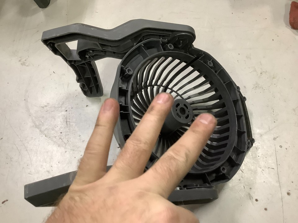 RYOBI 7-1/2" PCL811B Jobsite Fan 18V Cordless Hybrid STAND / BACK COVER ...