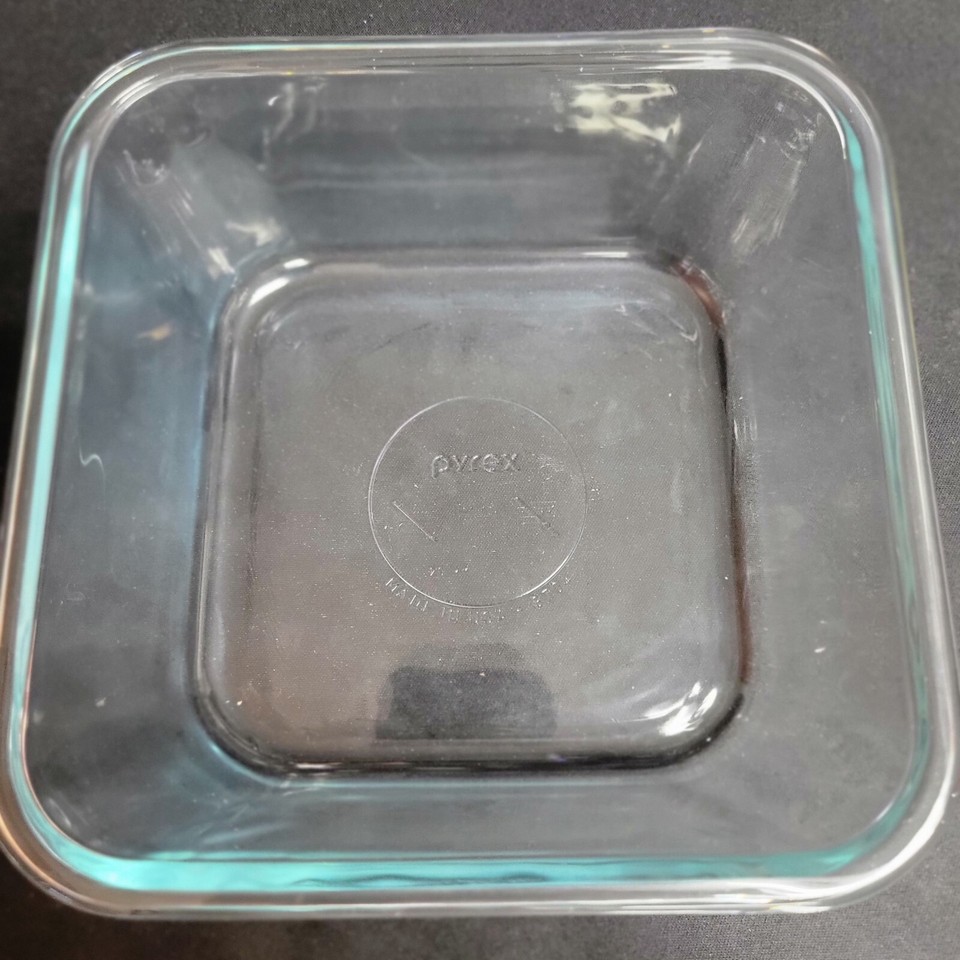 Pyrex Glass Casserole Dish Square 4 Cup Square #8704 With Lid | eBay
