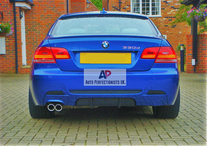 BMW 3 Series E92 E93 Gloss Black Rear Valance Diffuser Spoiler Splitter ...