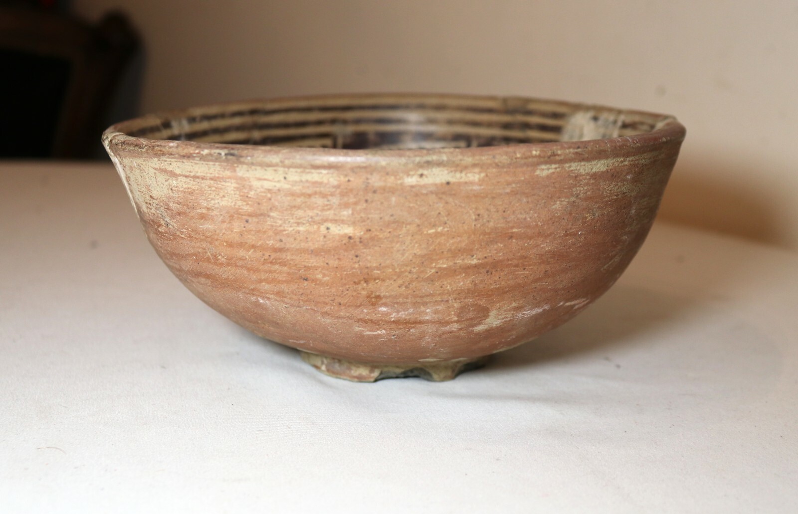 antique Mayan Mexican pre columbian 400-600 A.D. footed bowl pottery ...