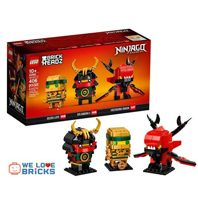 LEGO 40490 Brickheadz Ninjago 10th Anniversary Brand New in Box Sealed ...