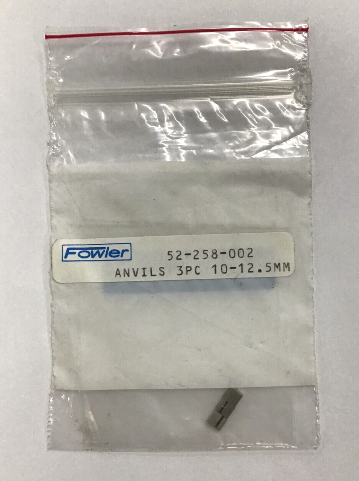 Fowler/Bowers 52-258-002 Anvils 3 Pc Set, 10-12.5mm | eBay