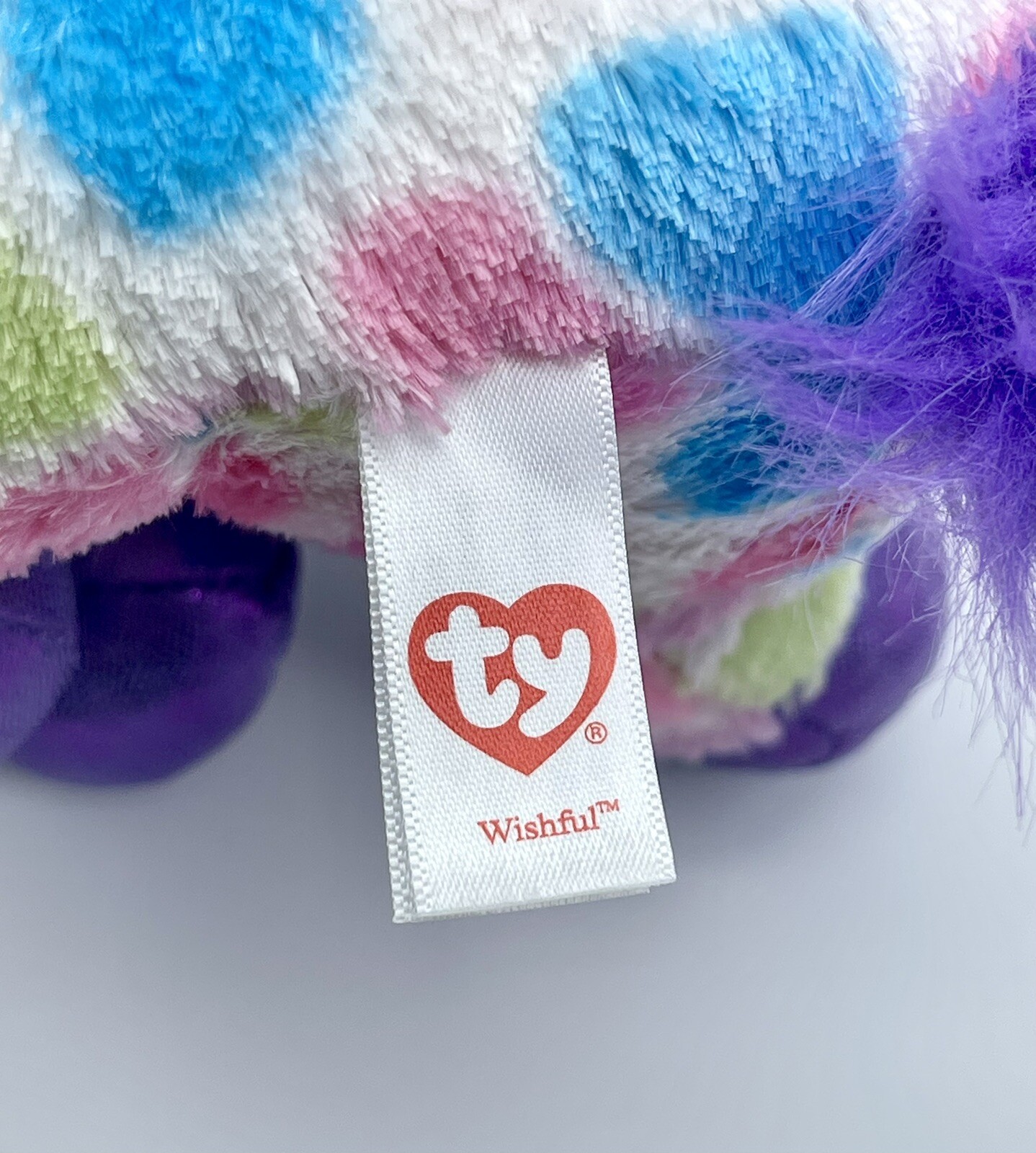 Ty Beanie Boos WISHFUL the Unicorn Plush Polka Dot 9" Purple Sparkle ...