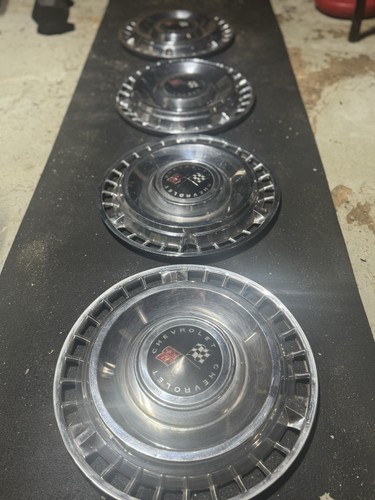 1960’s Chevy Impala Hubcaps Set of 4 Original Vintage | eBay