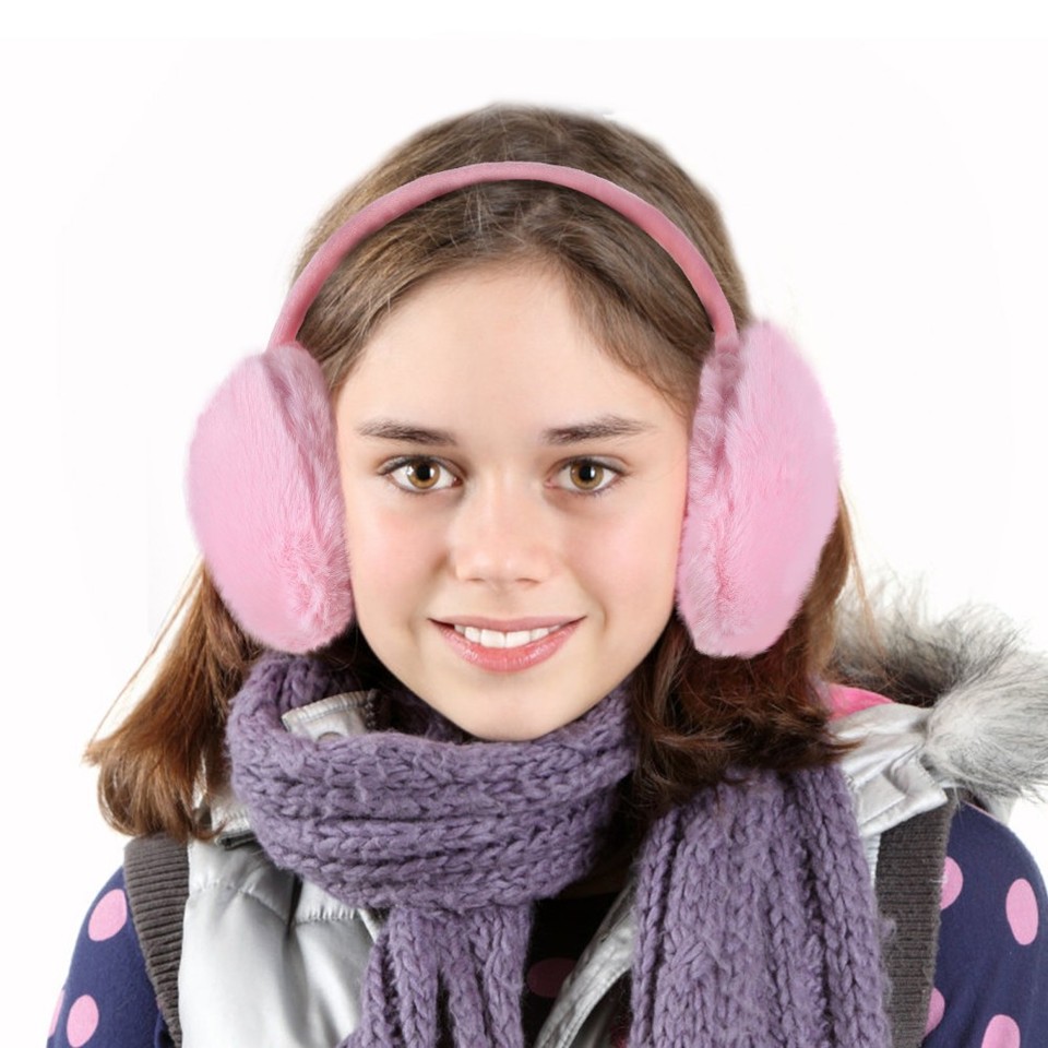 Warm Earmuff Furry Ear Warmer Plush Ear Muff Warm Ear Protector Adults ...