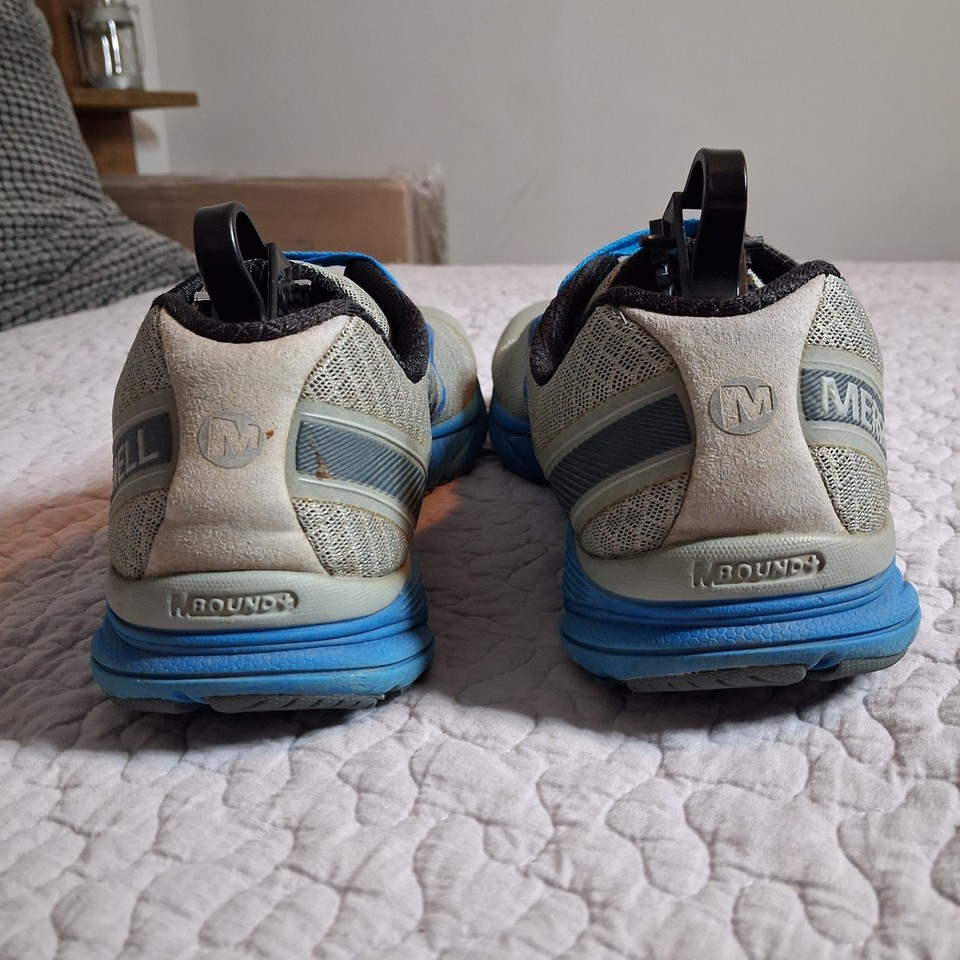 Merrell Barefoot Bare Access Men Sz 13 Blue Gray Trail Hiking Shoes ...