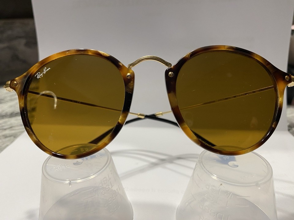 Ray Ban Sunglasses RB2447 1160 49-21-145 Brown Tortoise Round Frame ...