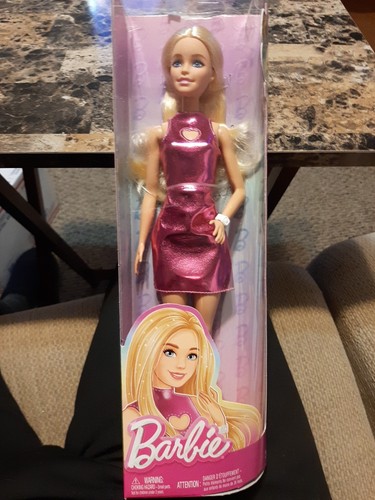 Barbie Fashionistas Doll #230 Blonde w/Pink Heart Dress 194735255658| eBay