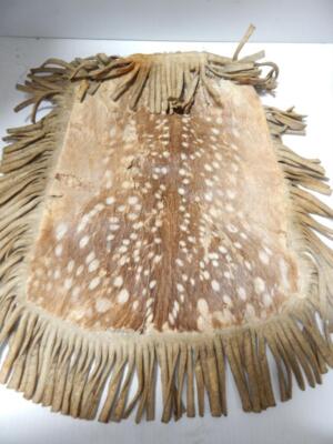 ANTIQUE 1890s BLACKFEET (PIKUNI) PLAINS INDIAN POUCH DOE HIDE POUCH ...