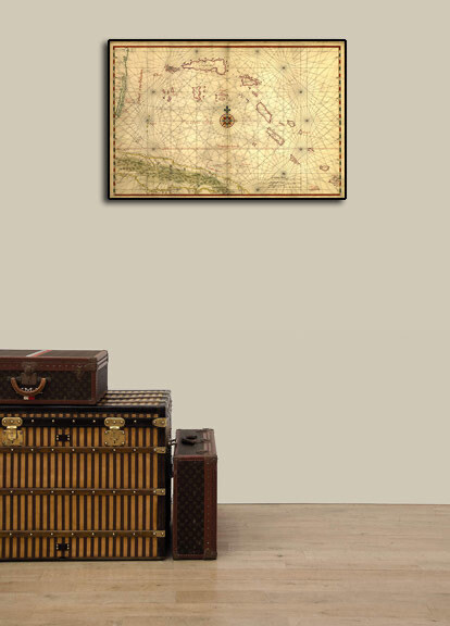 1650 Bahamas Caribbean Historic New World Map - 20x30 | eBay