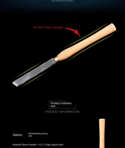 High-speed Steel Turning Tool 8PCS/SET Beech Wood Handle Woodworking ...